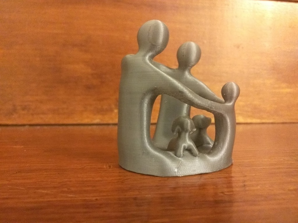 Free 3D file Family Dogs Sculpture 👪 ・3D printing design to download・Cults