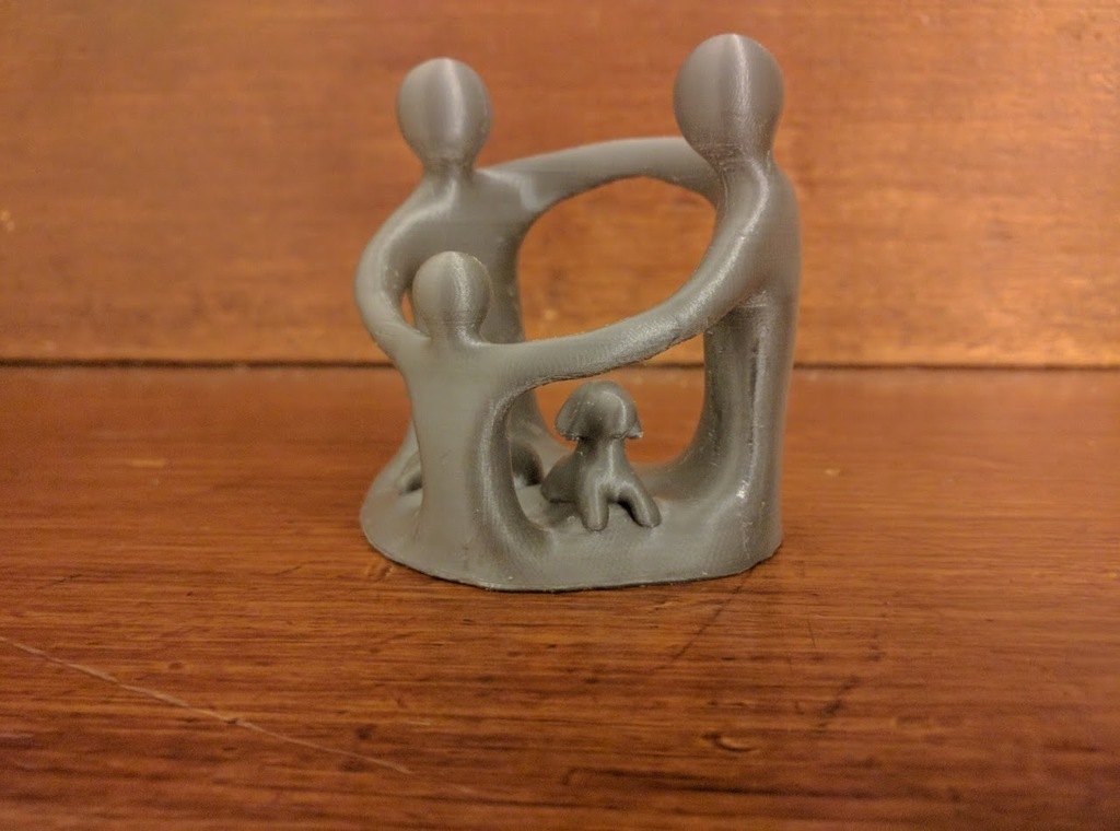 Free 3D file Family Dogs Sculpture 👪 ・3D printing design to download・Cults