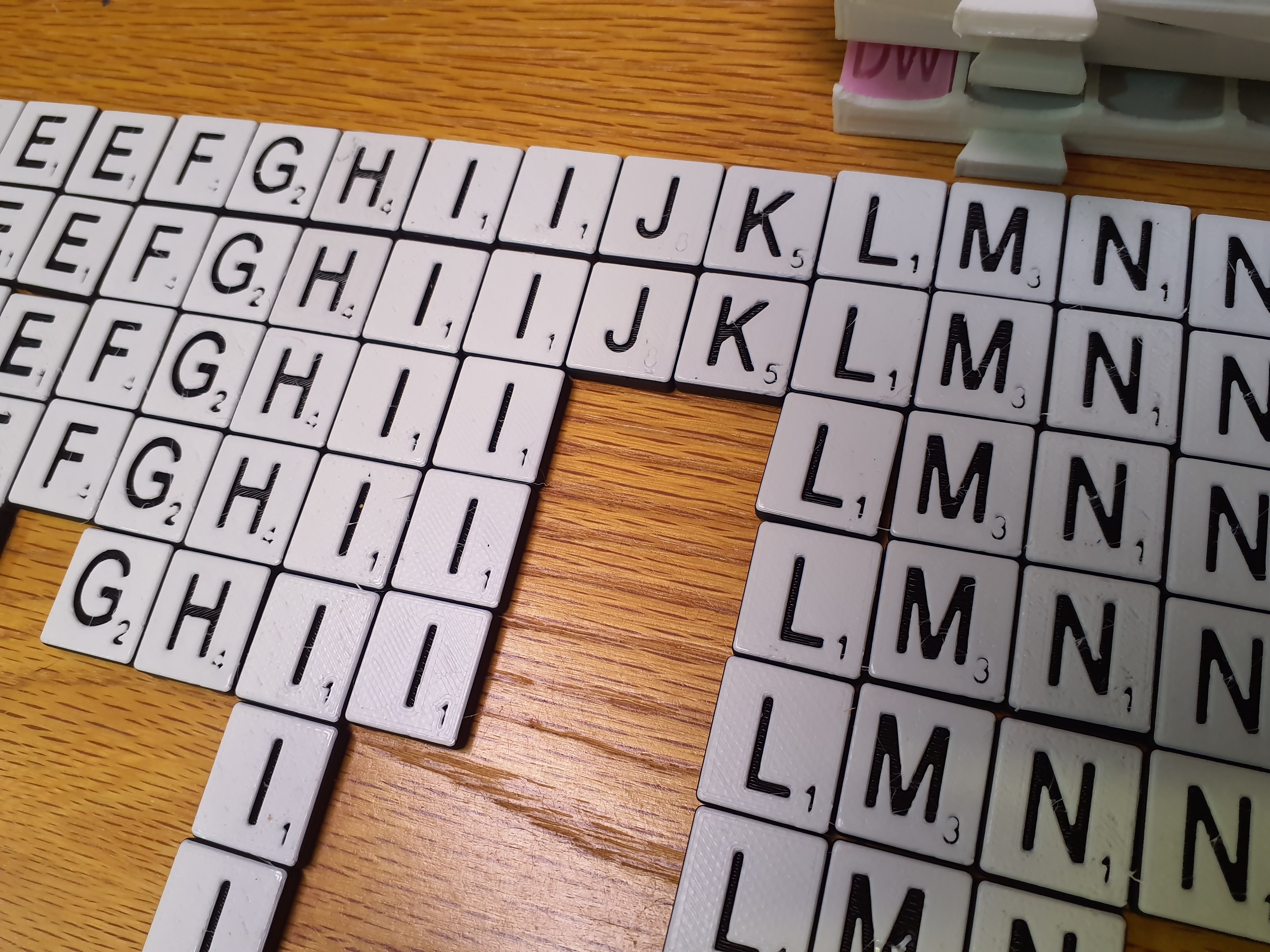 🤖 SCRABBLE Pieces and Rack・3D Print・Cults