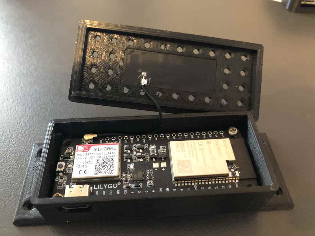 Free STL file Box for LILYGO module TTGO t-call ESP32 SIM800L 📦 ・3D ...