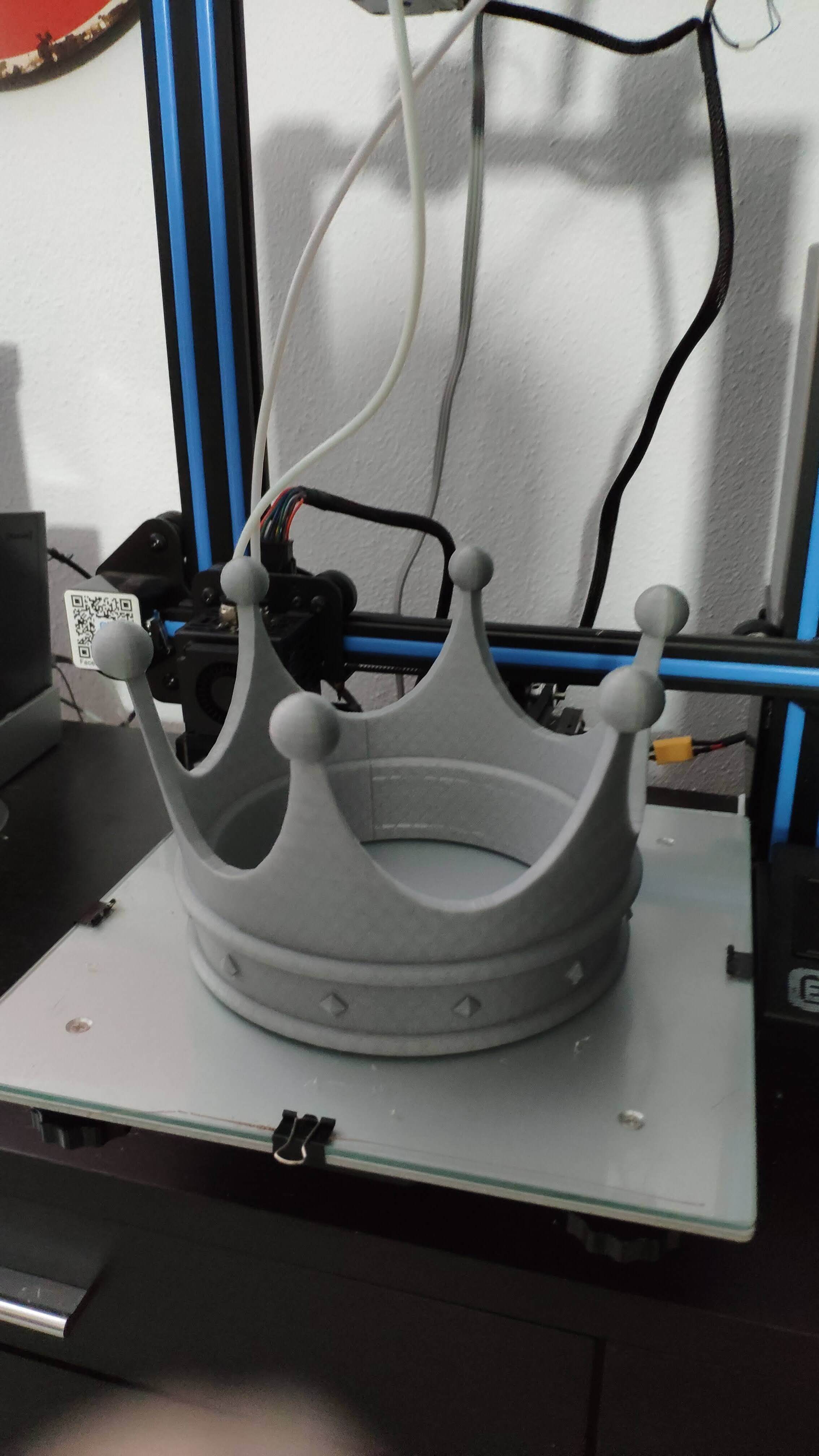 3D printing Crown - flat bottom (3D print optimized)・Cults