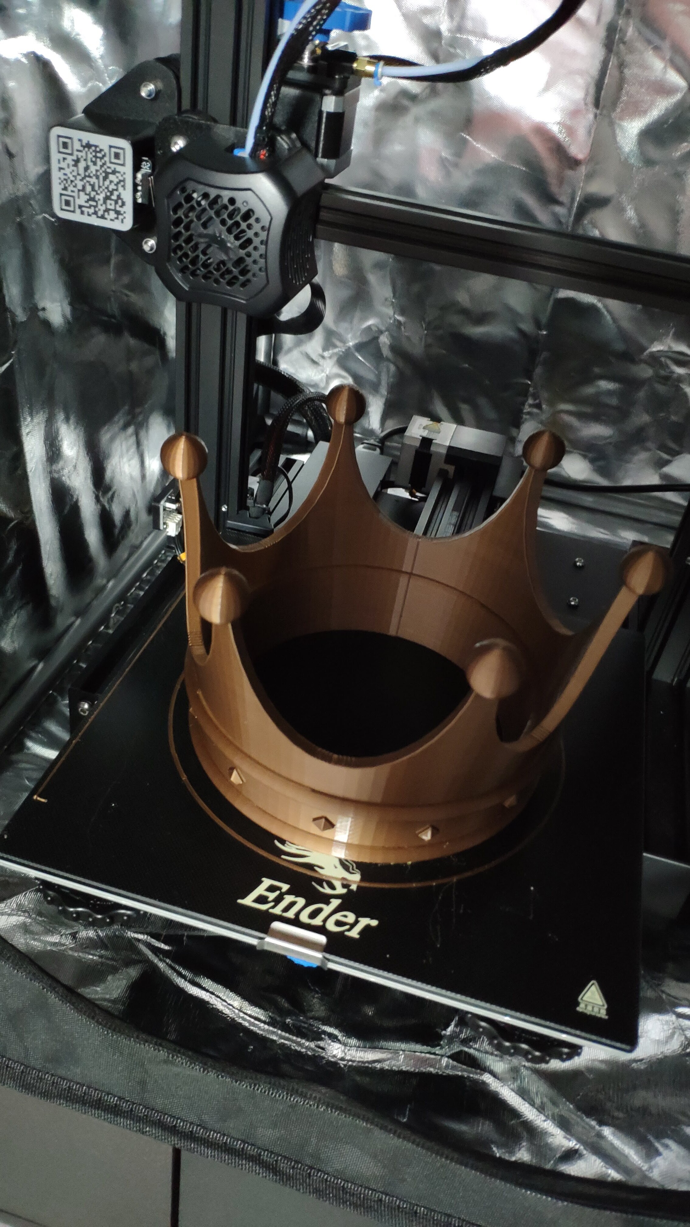 3D printing Crown - flat bottom (3D print optimized)・Cults