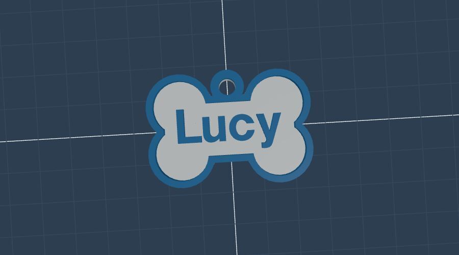 👾 Lucy Pet Name Tag・ 3D File for 3D printing・Cults