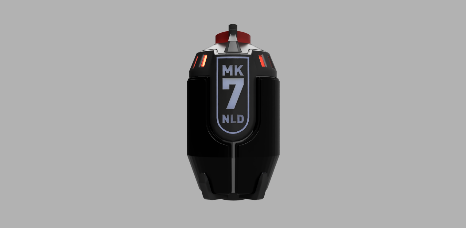 STL file Futuristic Hand Grenade ・3D printer model to download・Cults