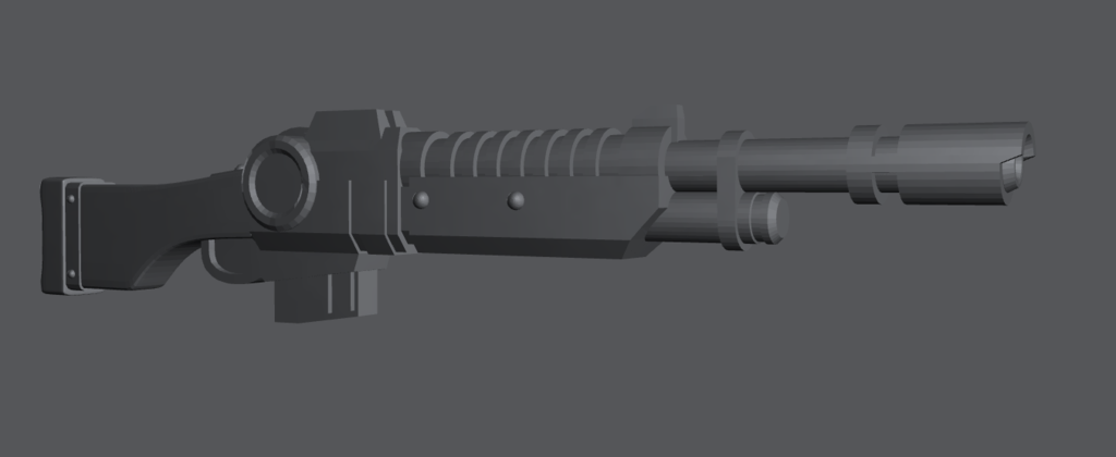 🔫 Grim Laser Rifle Mk.1・Free 3D File for ・Cults