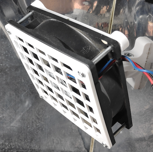 👽 92mm fan articulated mount with grill・Free 3D File for ・Cults