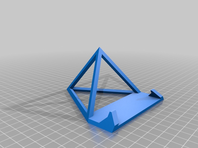 3D-Datei Pyramid Tablet / Phone Stand - druckt ohne Stütze kostenlos 📞 ...