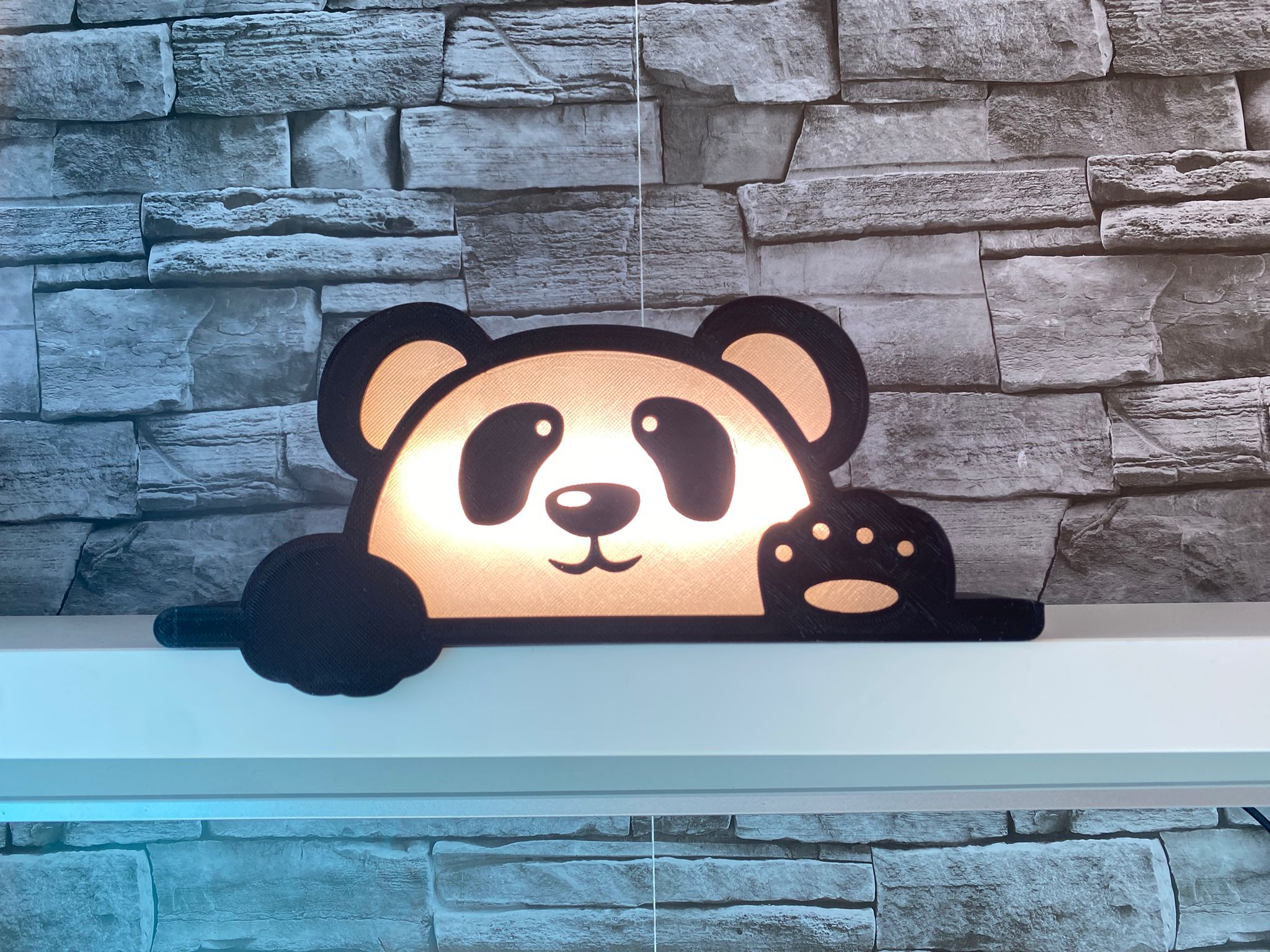 🐼 LED Panda lamp・ STL File for ・Cults