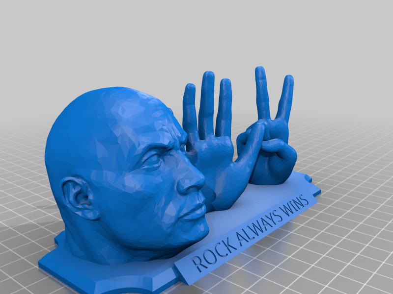 🪨 Rock Always Wins・Free 3D File for ・Cults