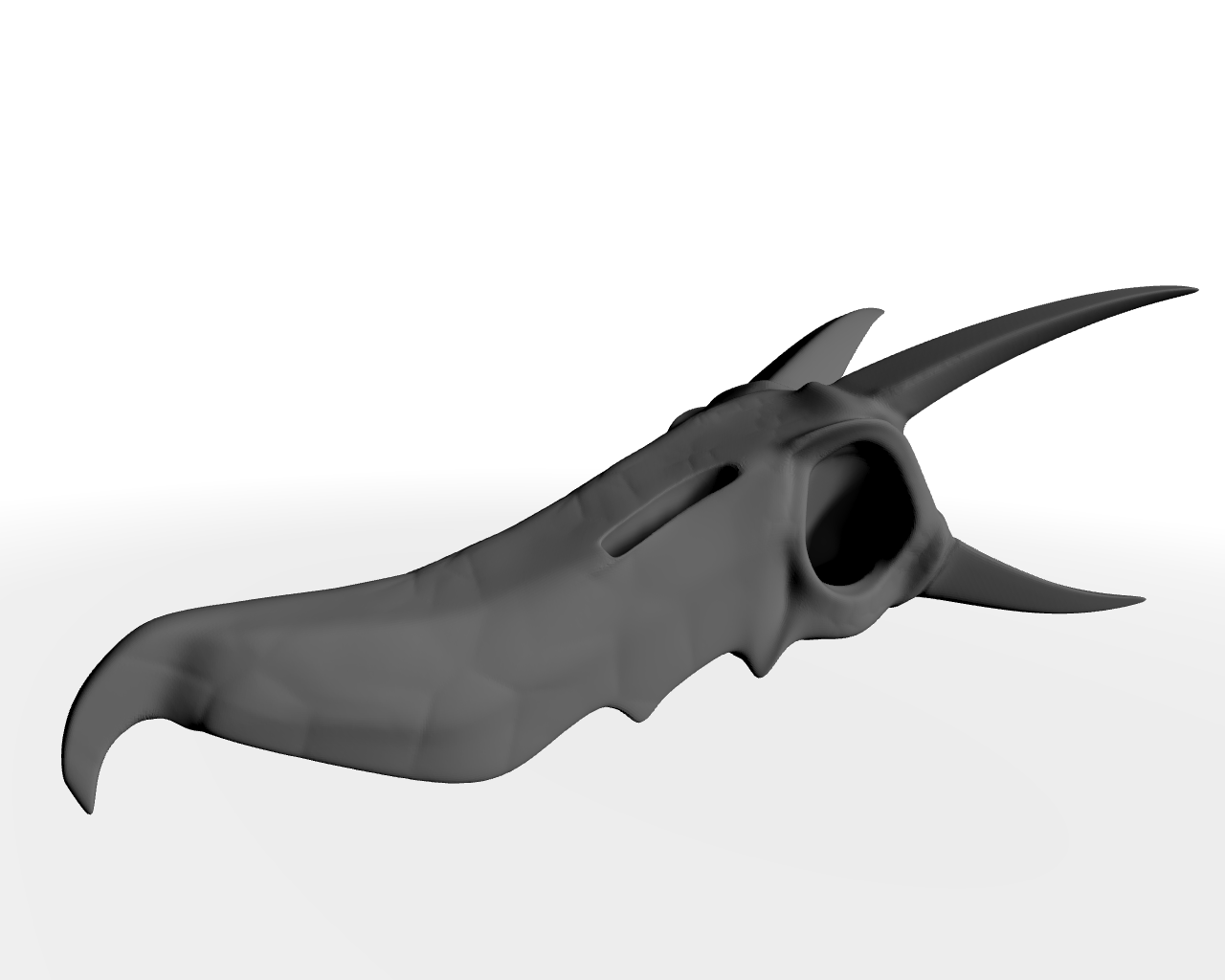 Fichier OBJ Crâne de dragon (bec-en-sabot) 🐉 ・Design à télécharger et à ...