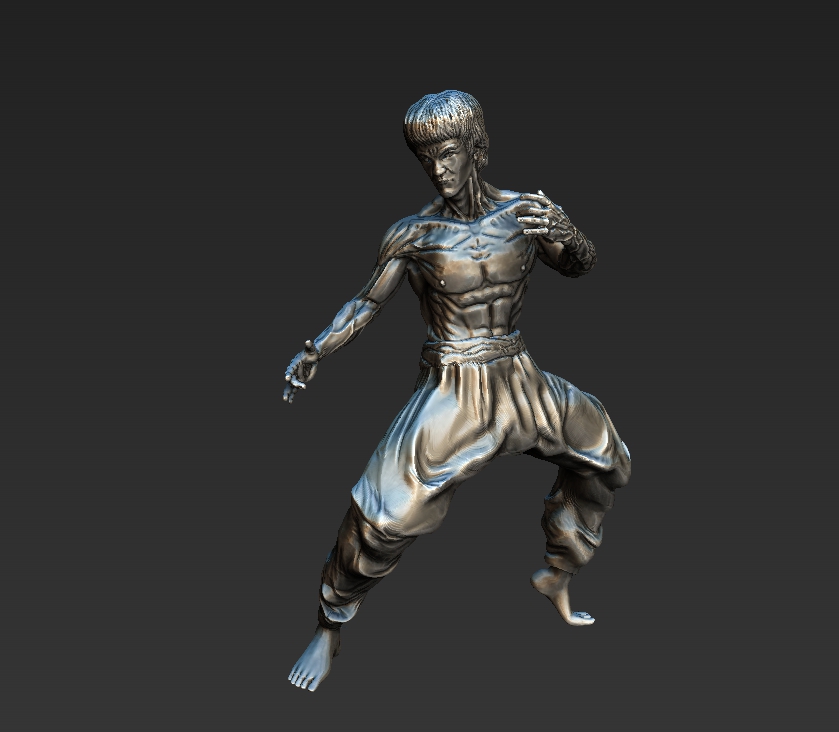 STL file Bruce Lee 🥋 (OBJ)・3D print object to download・Cults