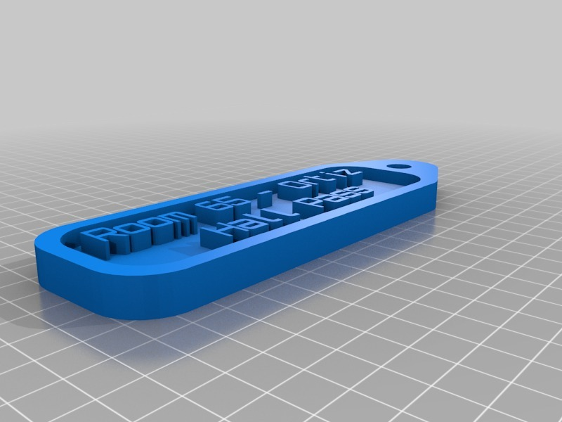 Free 3D file Bathroom Pass 🛁 ・3D print object to download・Cults