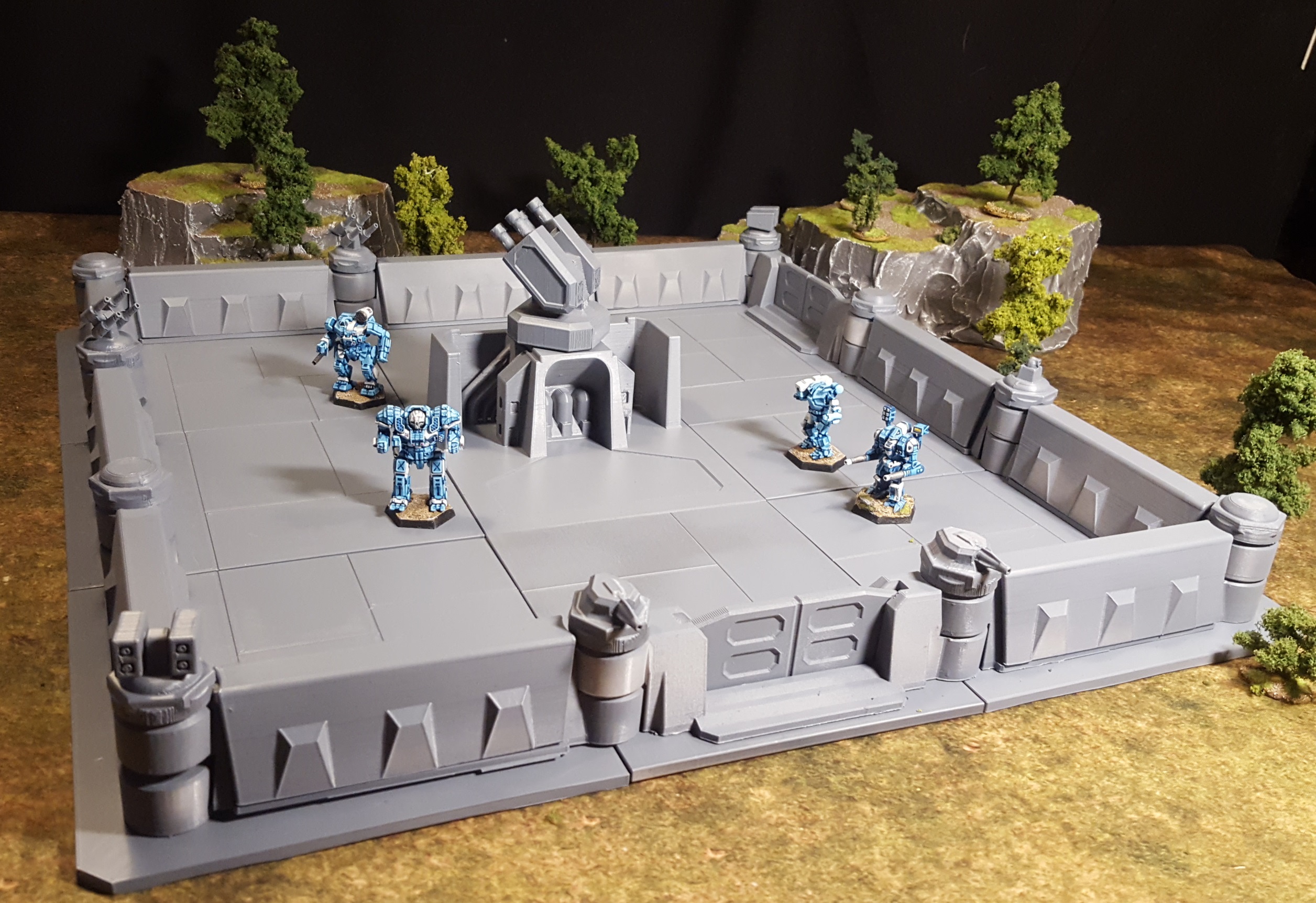STL file Battletech - Modular base (destructible walls) 🎲・3D print ...