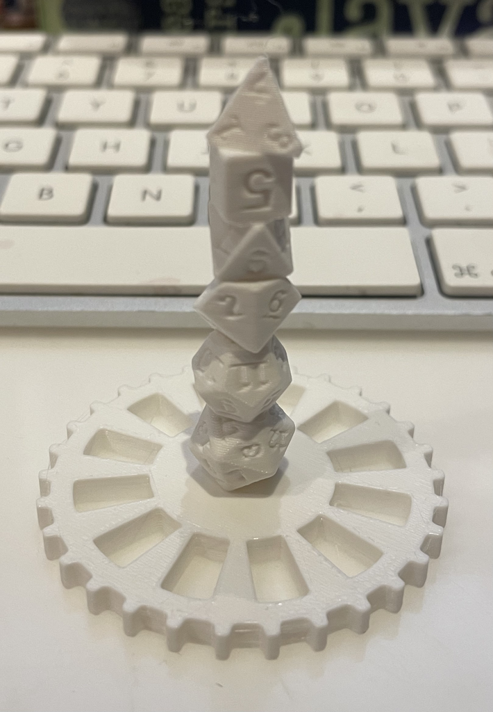 🎲 Dice stack ring holder・Free 3D File for ・Cults