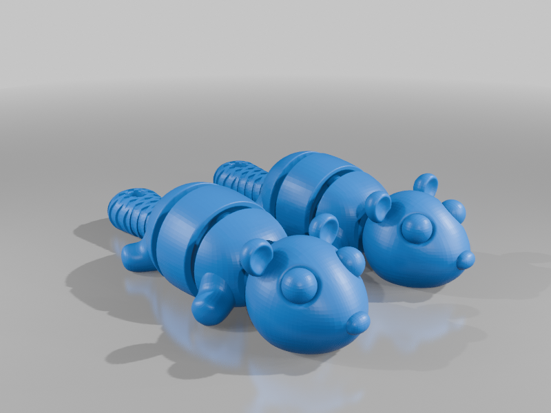 🦫 Flexi funny beaver・Free STL File for 3D printing・Cults