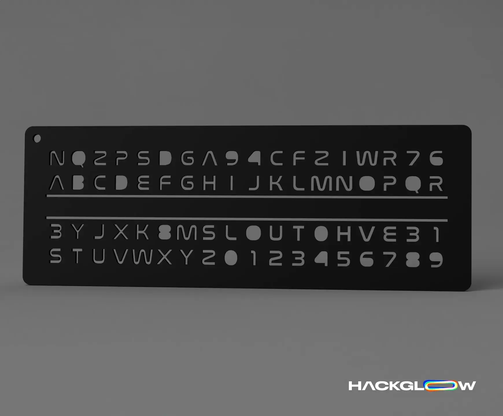 🖼️ Secret Message Stencil (Simple cypher)・Free 3D File for ・Cults