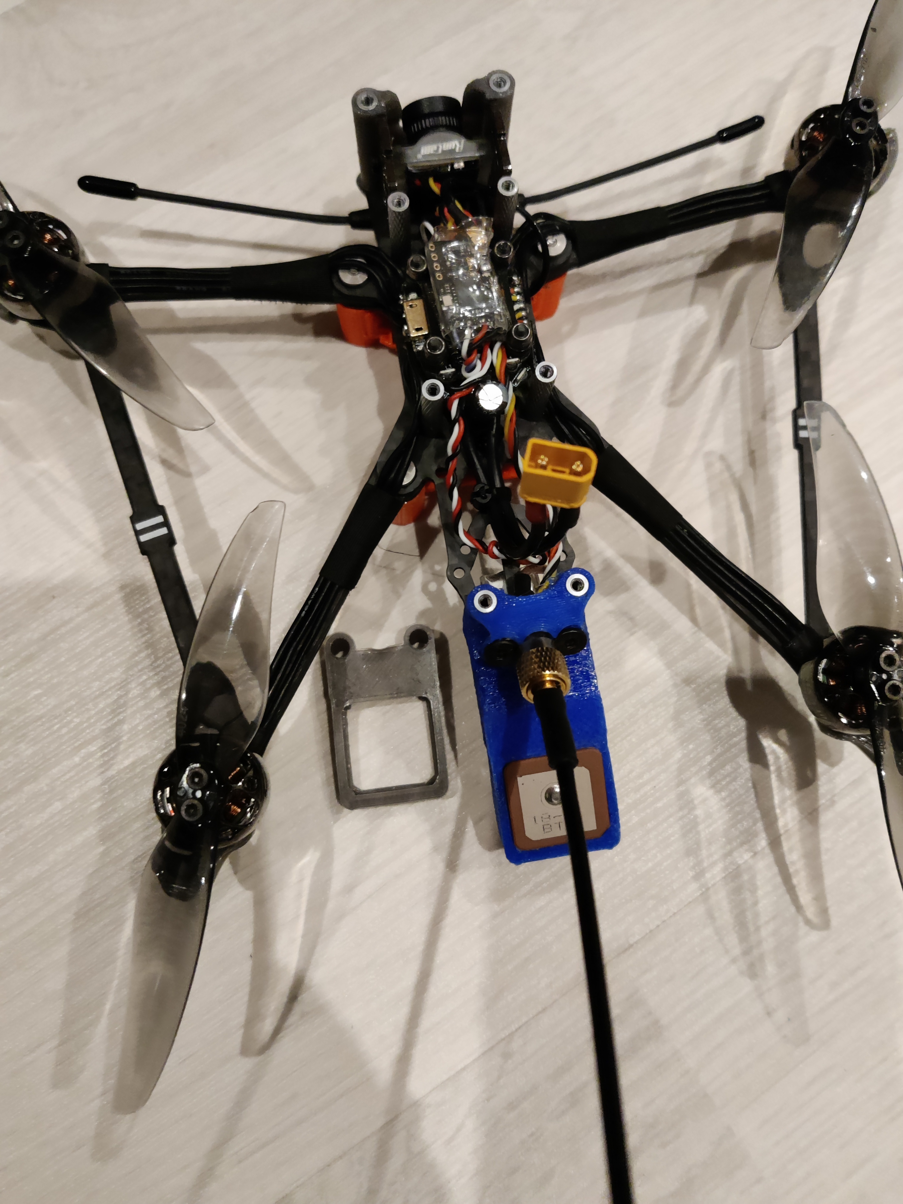 3D printed Flywoo Explorer LR extended gps mount・Cults