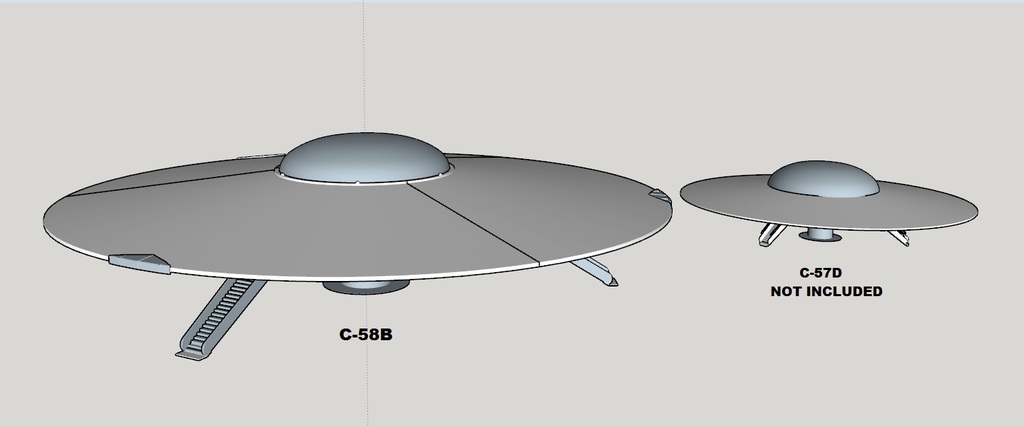 👽 Forbidden Planet's Universe C-58B 1/350th・Free 3D File for ・Cults