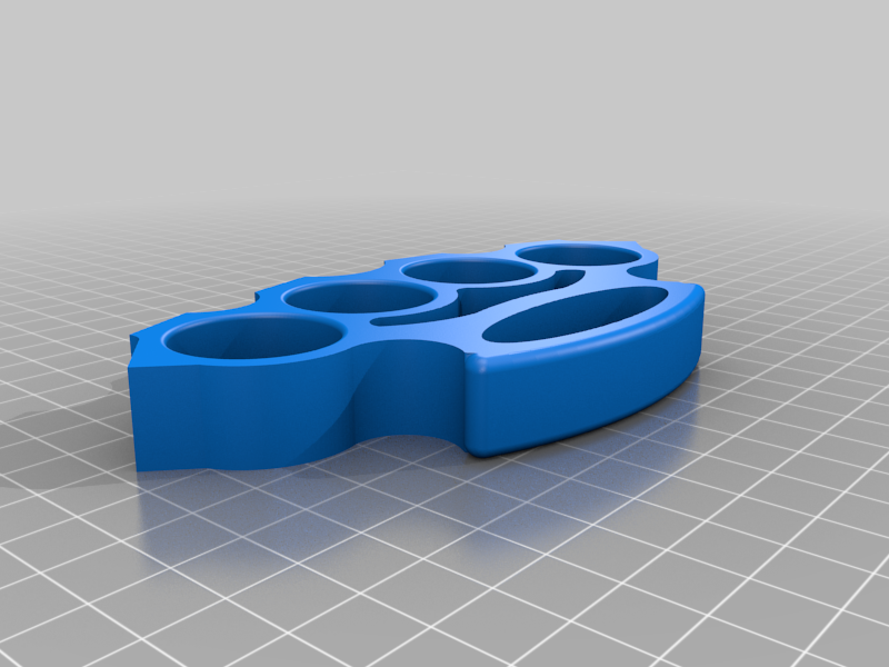 🔫 Vulgar Brass Knuckles・Free 3D File for ・Cults