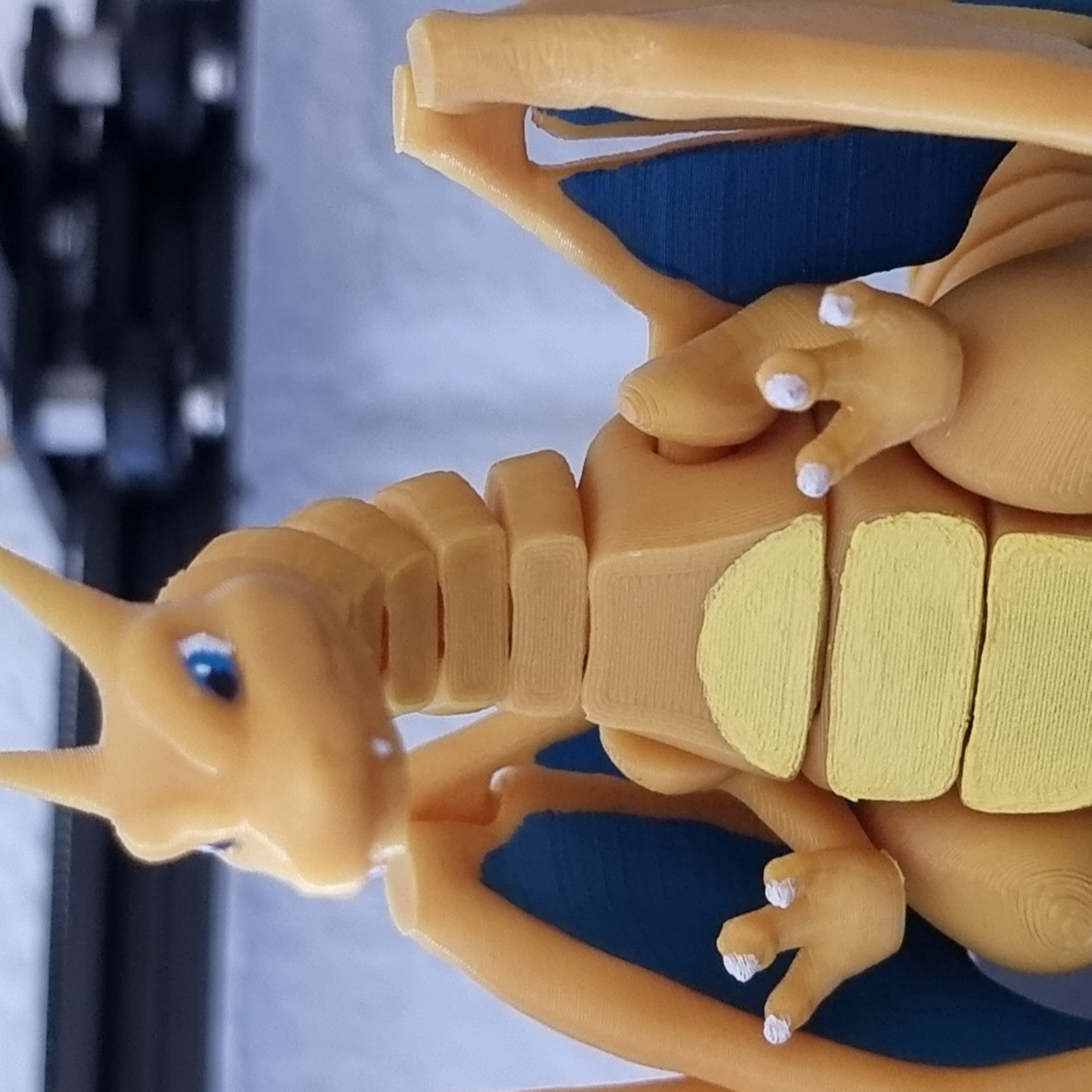 3D printable Charizard - Flexi Articulated Pokémon (print in place, no ...