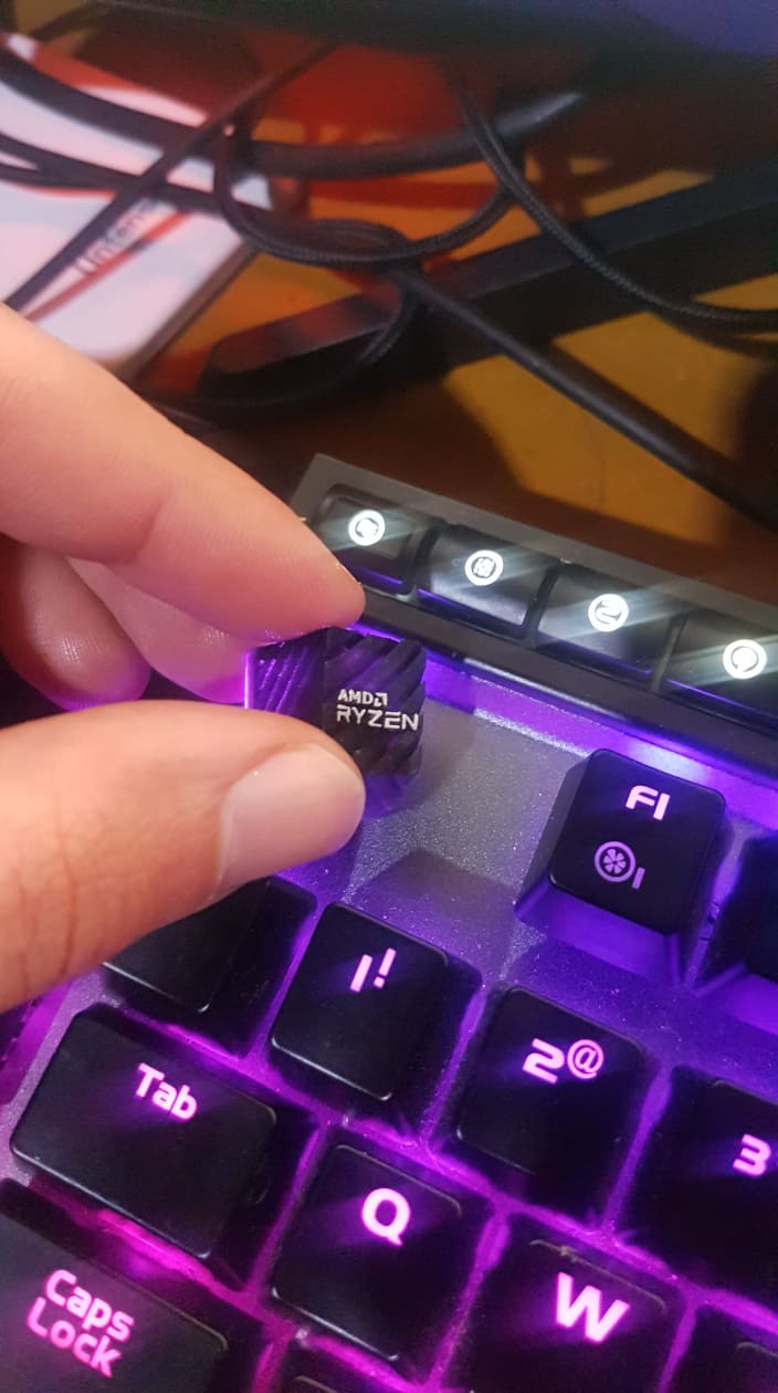 STL file Keycap "esc" Amd Ryzen Wave Design 🌊 ・3D printer model to ...