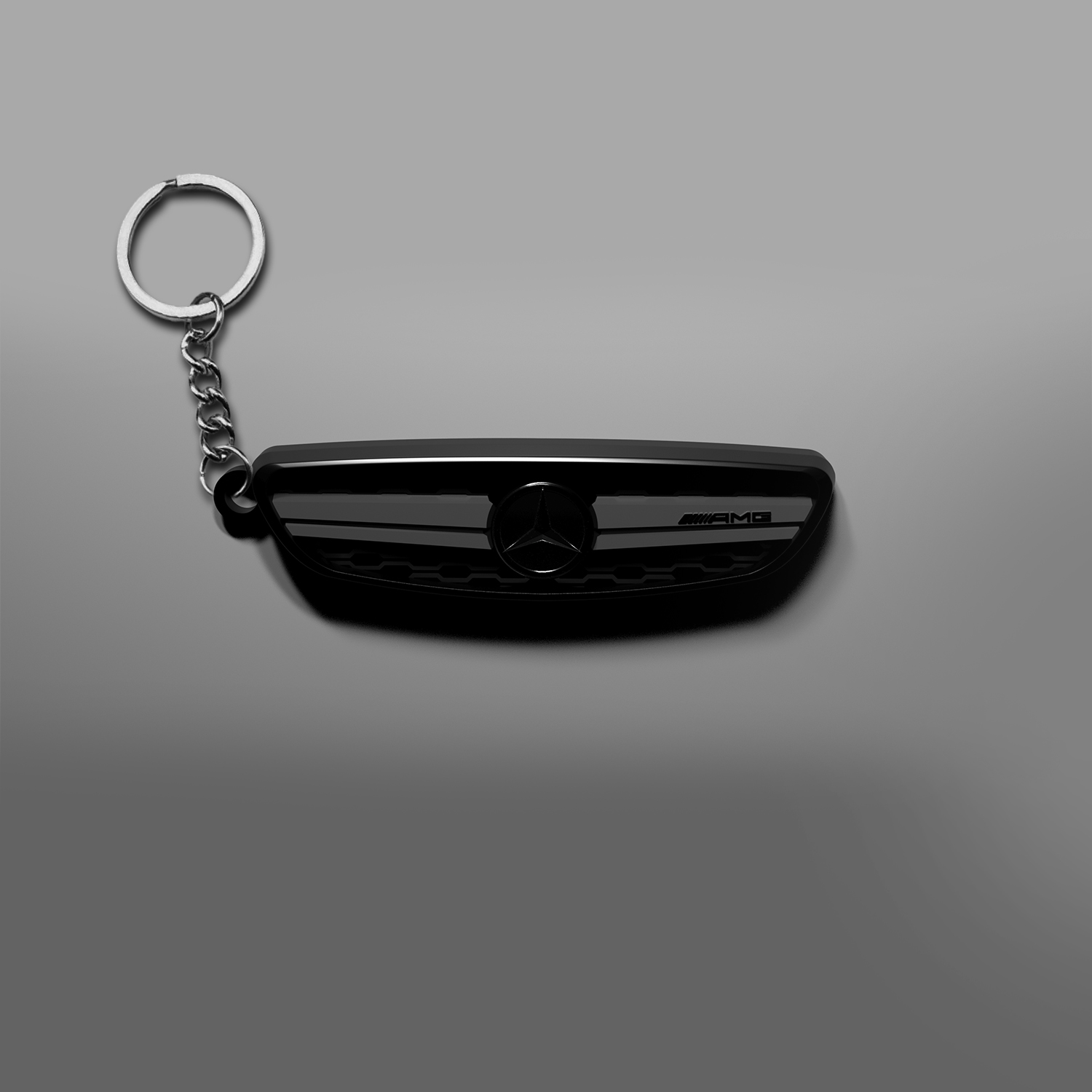 STL file Keychain Mercedes "AMG" grill mask 🗝️ ・Model to download and ...