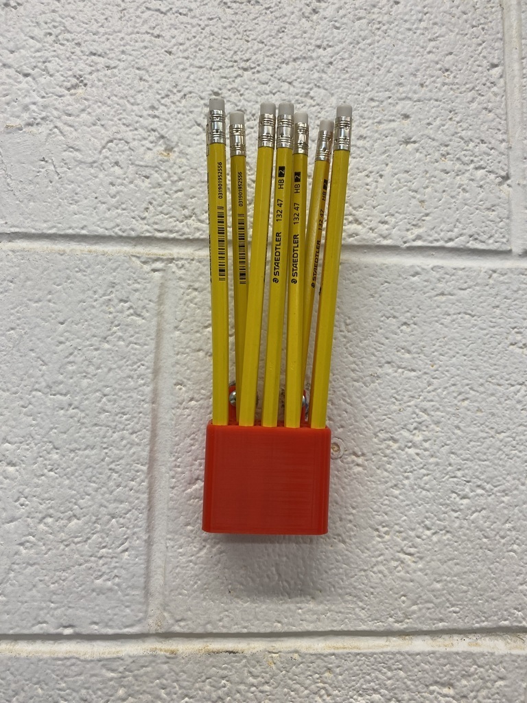 ️ Pencil wall mount holder・Free 3D File for ・Cults
