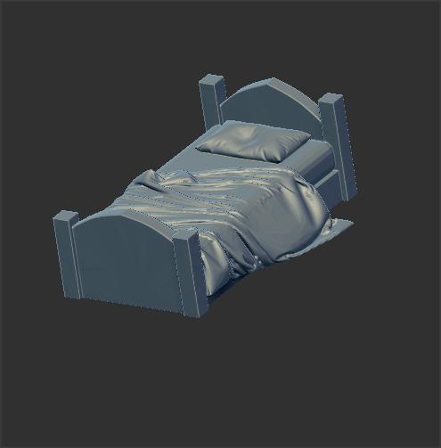 Free STL file accecories diorama bed01 🛏️ ・3D printable model to ...