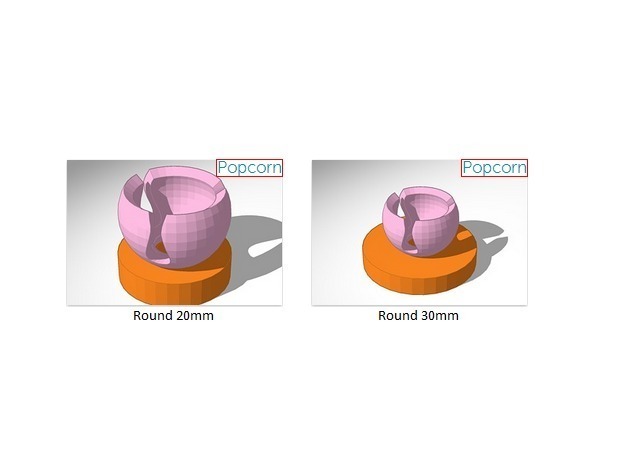 Free 3D file Popcorn Round connectors 🍿 ・3D print object to download・Cults