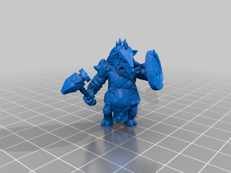 👹 Boarmen Soldiers・Free 3D File for ・Cults