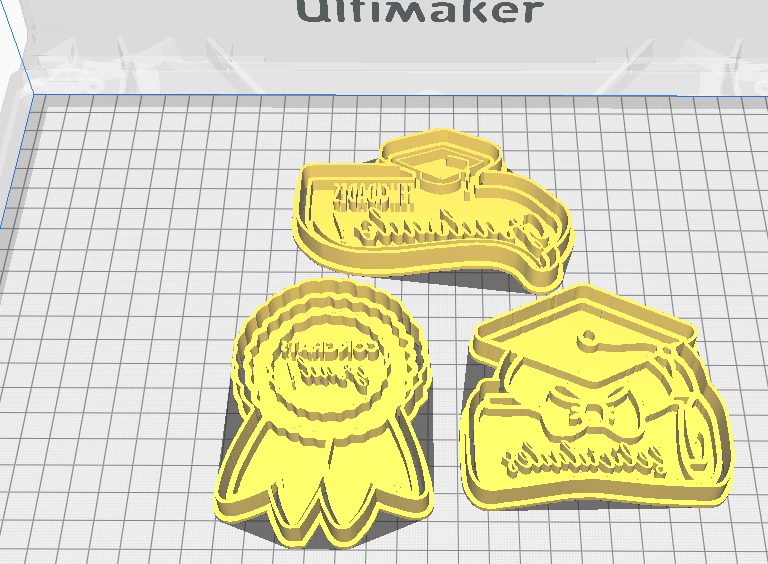 🍪 cookie cutters graduation / cookie cutter graduation・ STL File for ・Cults