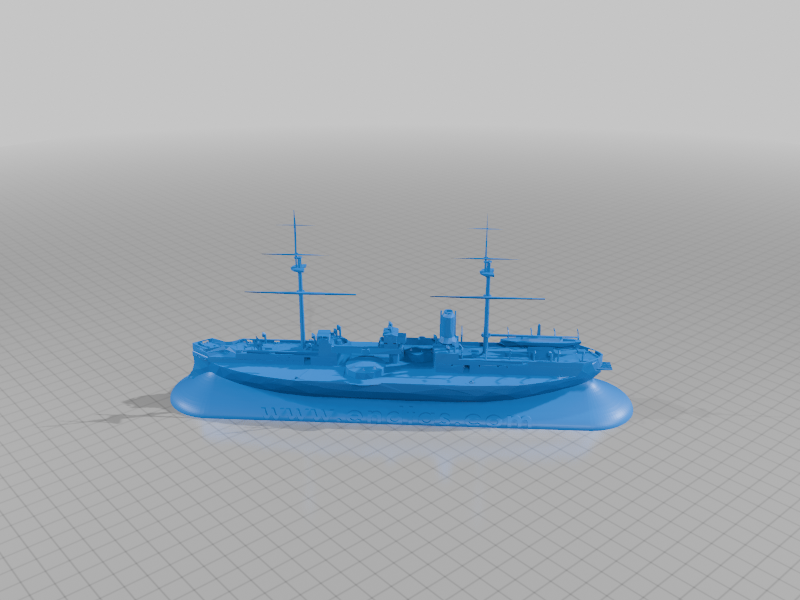 🚁 HMS INFLEXIBLE Biritish Ironclad・Free 3D File for ・Cults