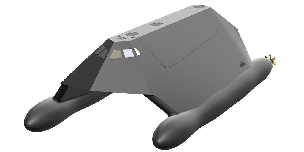 🥷 US Navy Stealth Ship Sea Shadow IX-529・Free STL File for 3D printing ...