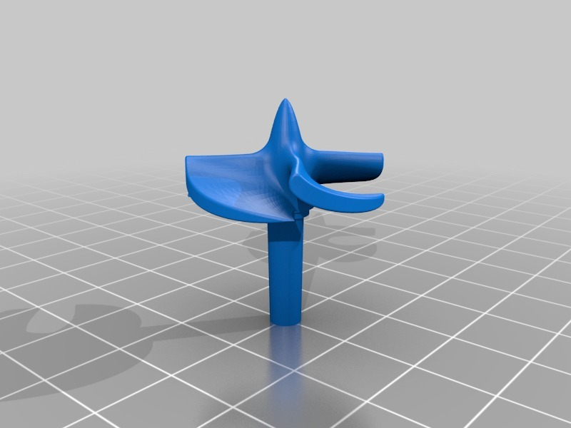 🎲 Hood Scoop Mini with double turbines・Free 3D File for ・Cults