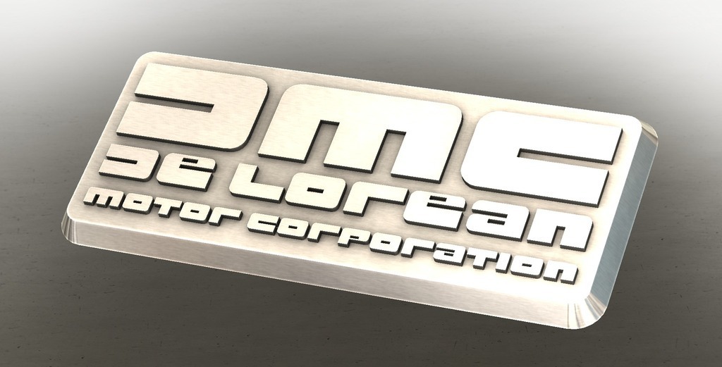 Free 3D file DMC De Lorean Badge 📛 ・3D printing model to download・Cults