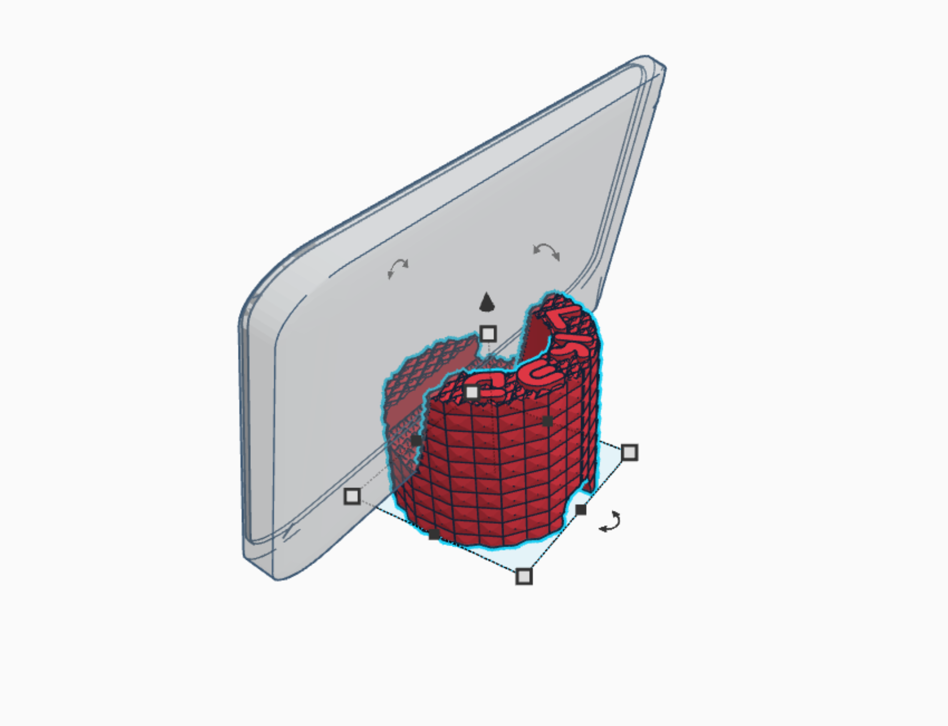 STL file Mini Texture Phone Dock V1 desk kitchen bathroom 📞・3D ...