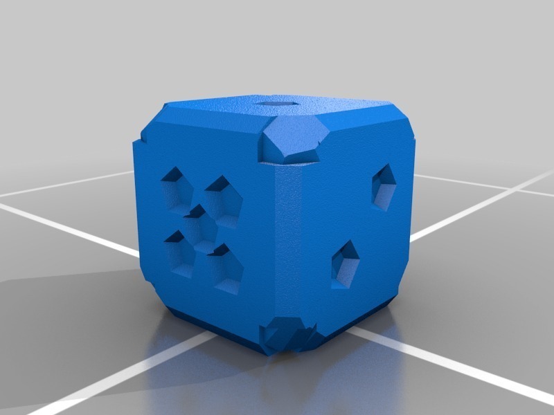 Free STL file BLUE DIE 🎲 ・3D printing design to download・Cults
