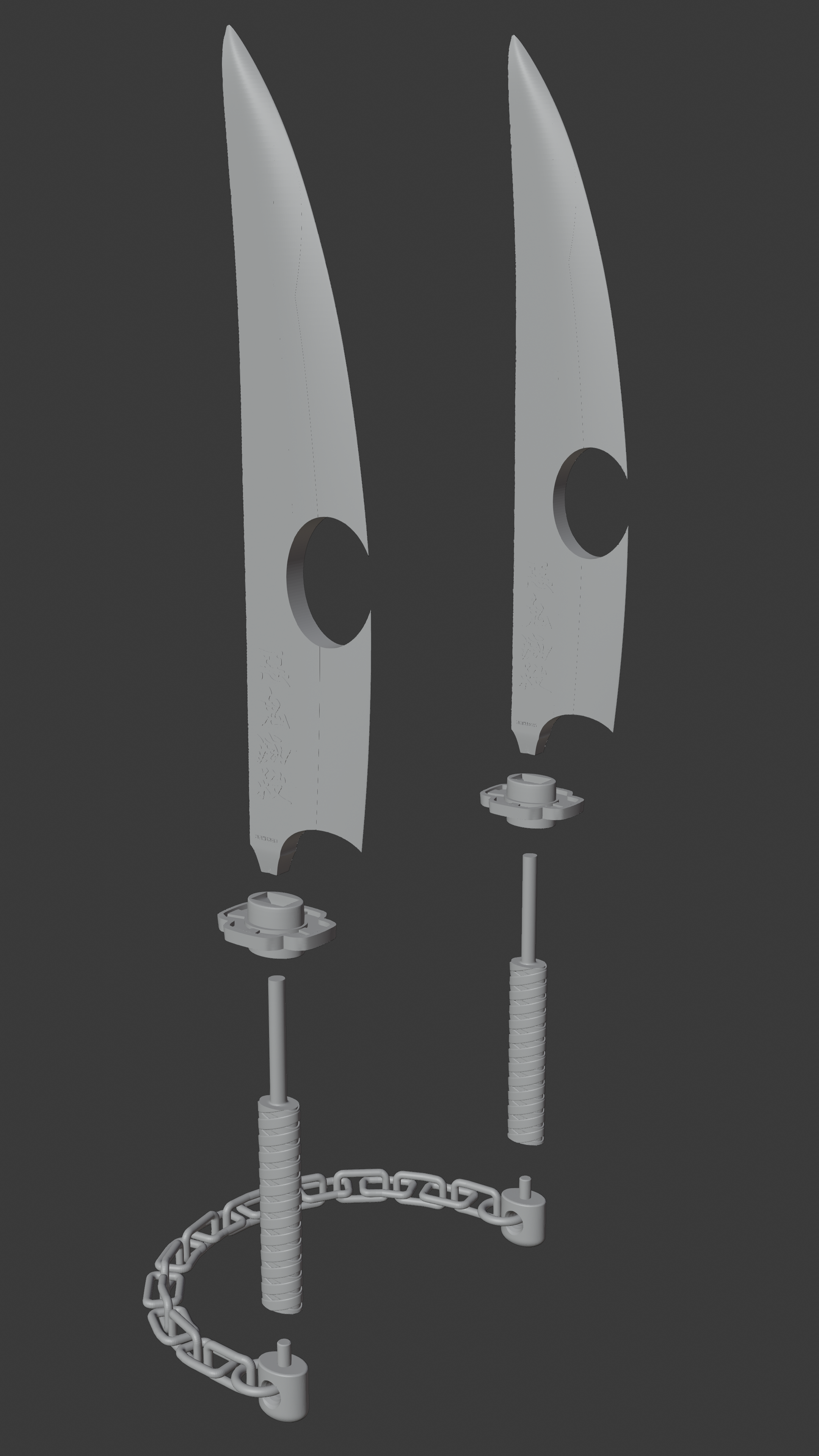 Fichier STL Tengen Uzui Katana 🗡️ ・Modèle à télécharger et à imprimer ...