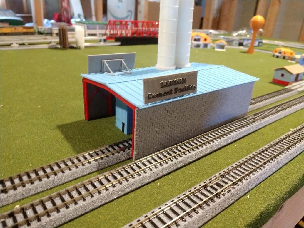 3D printed Cement Facility - N scale building kit (1:160)・Cults
