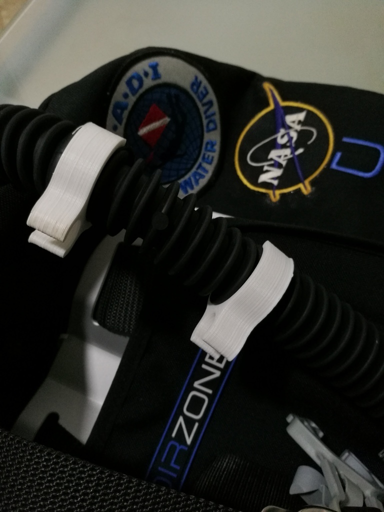 Free 3D file Scuba BCD Inflation Hose Clamp 🗜️ ・3D print object to ...