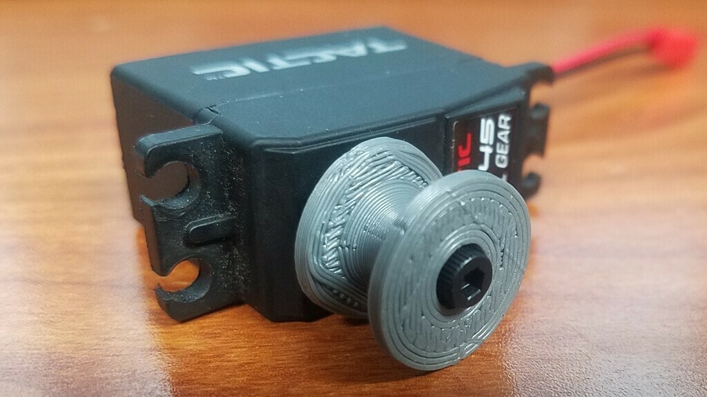 🥁 Servo Winch Spool / Drum・Free 3D File for ・Cults