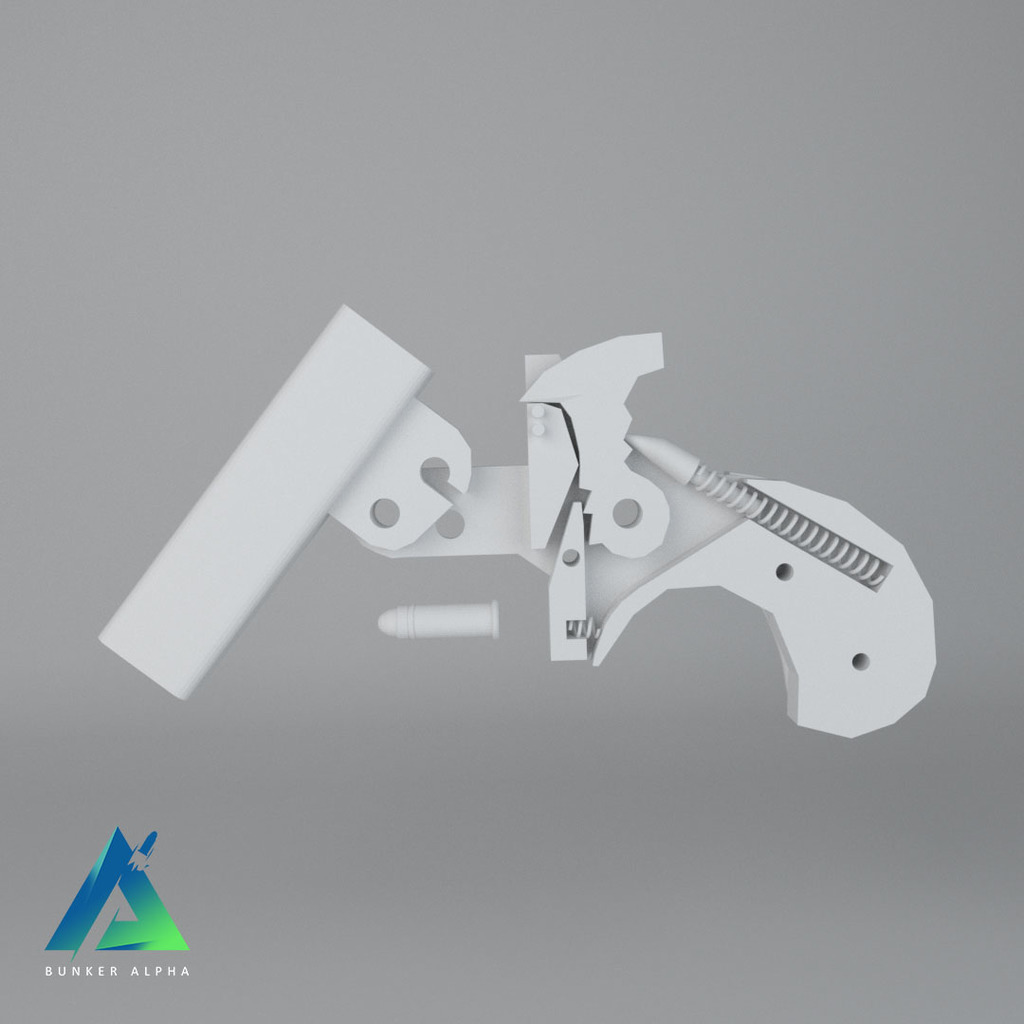 Archivo 3D gratis Derringer 22LR DIY Modelo 2 🧞‍♂️・Objeto de impresión ...