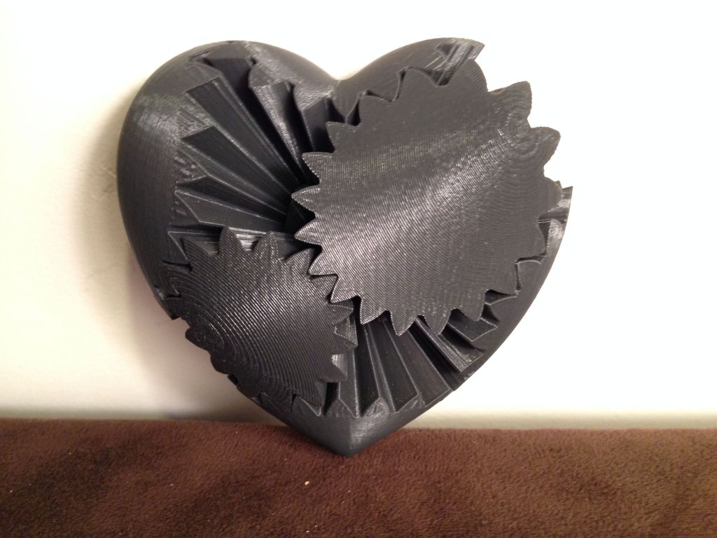 💜 Three Heart Gears・Free 3D File for ・Cults