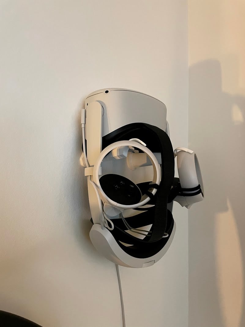 3D print Oculus Quest 2 Wall Mount - No Supports!!・Cults