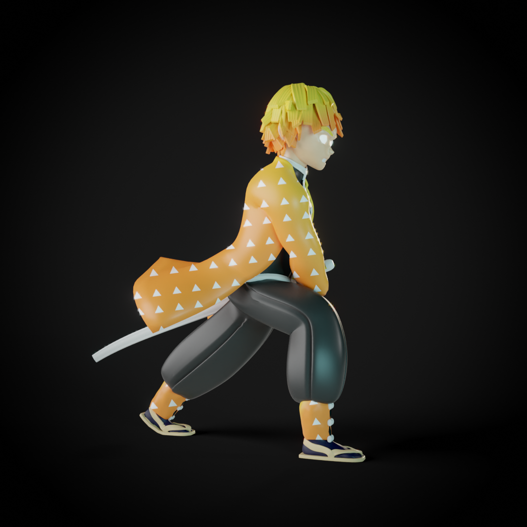 STL file Zenitsu - Demon Slayer 3D print model 🗿 ・3D printable design ...