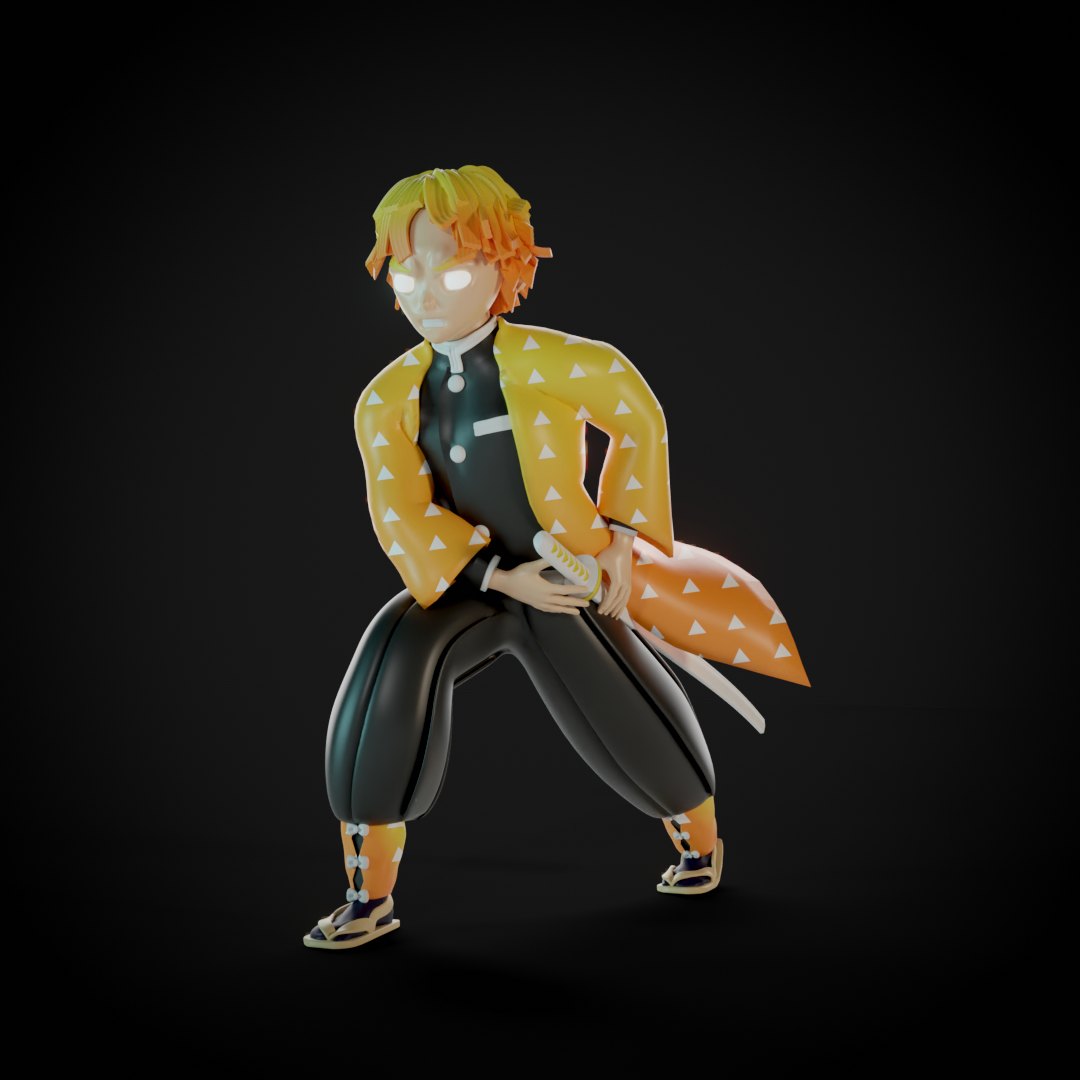 STL file Zenitsu - Demon Slayer 3D print model 🗿 ・3D printable design ...