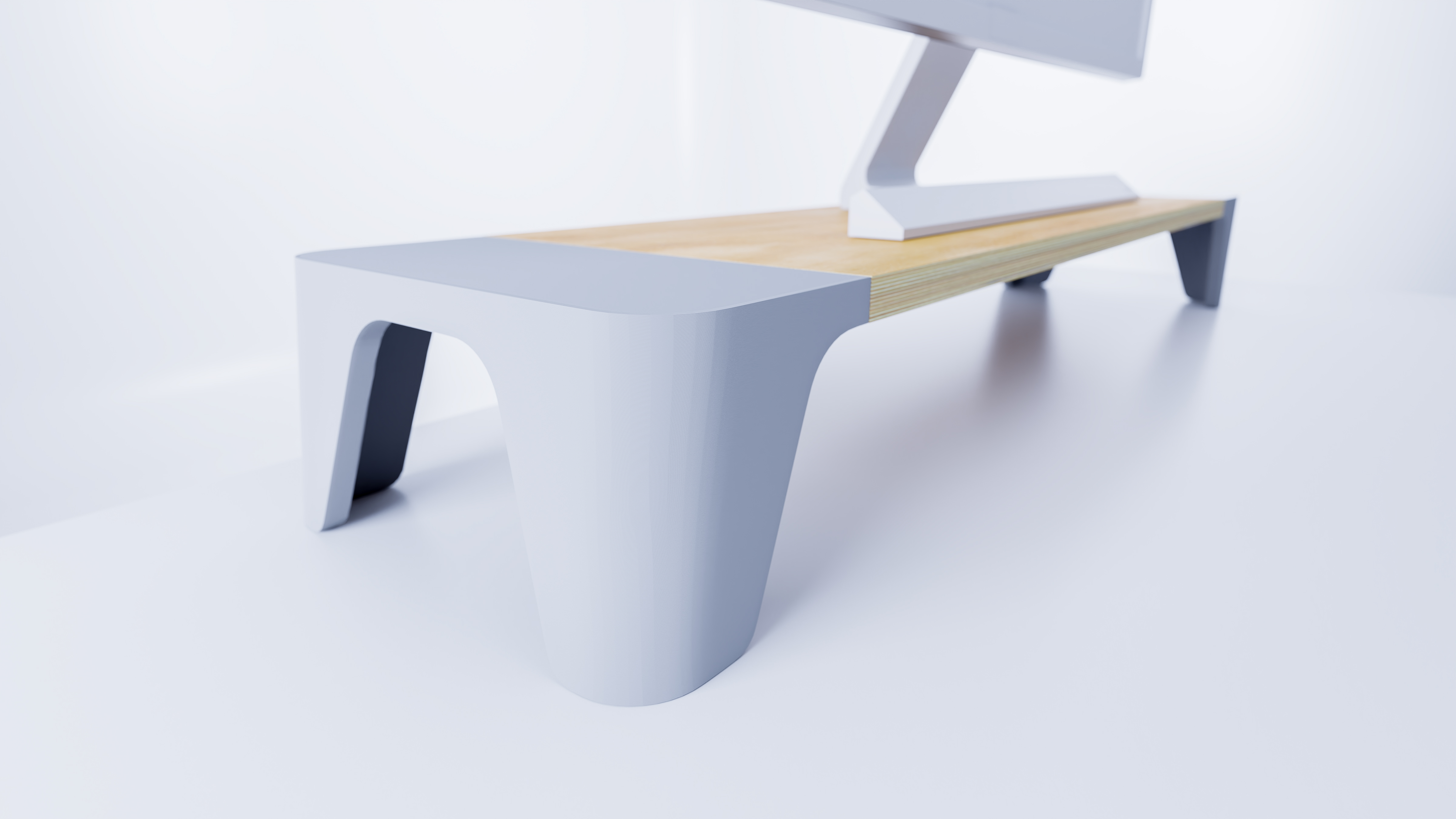 🏛️ Desktop Monitor Stand・ STL File for ・Cults