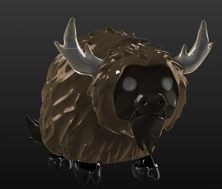 免费 OBJ 文件 Beefalo (Don't Starve) 🎲 ・可下载 3D 打印模板・Cults
