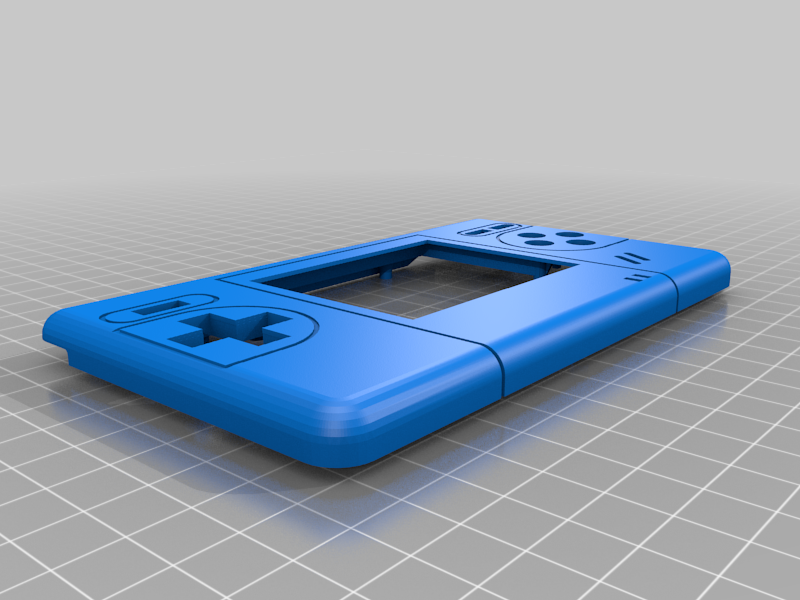 🎮 Gameboy Macro XL Flat 4 Button Face Plate・Free 3D File for ・Cults