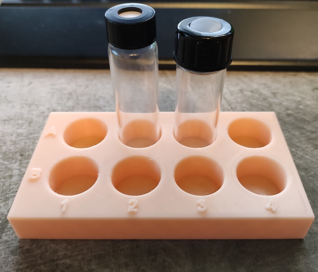 🧪 Vial Rack 2x4 (Diameter